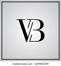 Vb V B Uppercase Letter Initial Stock Vector (Royalty Free) 1699854709 ...