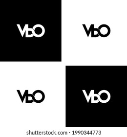 Vbo Letter Original Monogram Logo Design Stock Vector (Royalty Free ...
