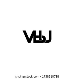 Vektor Stok Vbu Letter Original Monogram Logo Design (Tanpa Royalti ...