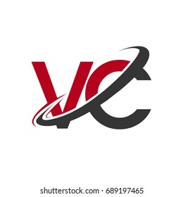 Vc Initial Logo Company Name Colored Stock Vector (Royalty Free ...