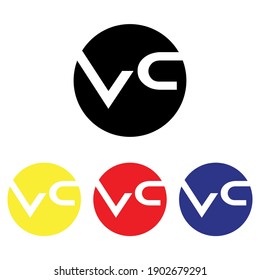 Vc Letter Logo Circle Stock Vector (Royalty Free) 1902679291 | Shutterstock