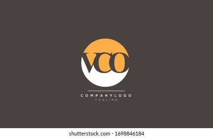 Vco Alphabet Abstract Initial Letter Logo Stock Vector (Royalty Free ...