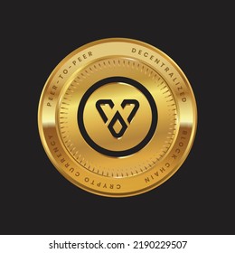 Vcs Cryptocurrency Logo Black Color Concept Stock Vector (Royalty Free ...