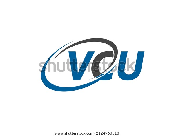 Vcu Letter Creative Modern Elegant Swoosh Stock Vector (Royalty Free ...