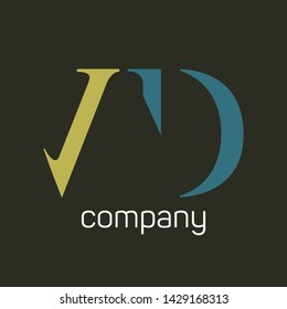 Vd Logo Design Company Logo Monogram Stock Vector (Royalty Free ...