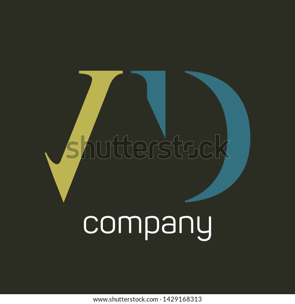Vd Logo Design Company Logo Monogram Stock Vector (Royalty Free ...