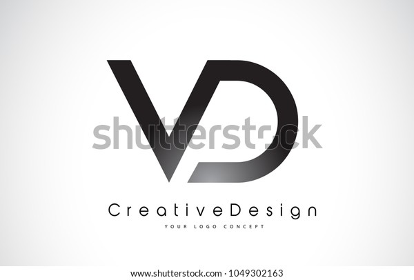 Vd V D Letter Logo Design Stock Vector (Royalty Free) 1049302163 ...