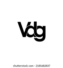 Vdg Typography Letter Monogram Logo Design Stock Vector (Royalty Free ...