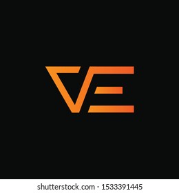 Ve Logo Design Creative Modern Vector Stock Vector (Royalty Free ...