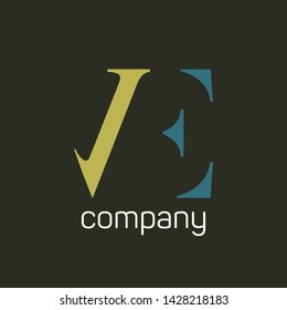 Ve Logo Design Monogram Logo Logo Stock Vector (Royalty Free ...