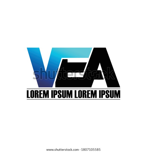 Vea Letter Monogram Logo Design Vector Stock Vector (Royalty Free ...
