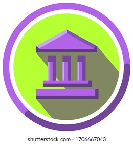 Vector 2d Icon Administrative Building Stock Vector (Royalty Free ...