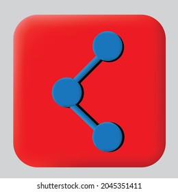 Vector 3d Icon Share Sign Stock Vector (Royalty Free) 2045351411 ...
