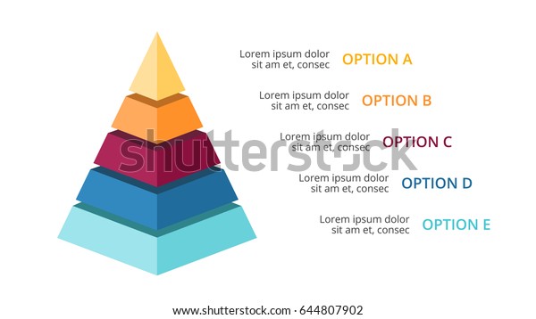 Vector 3d Pyramid Infographic Growth Diagram Stock Vector (Royalty Free ...