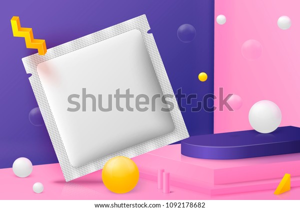Vector 3d Realistic Corner Wall Abstract Stock Vector (Royalty Free ...
