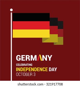 Vector 3rd October Germany Independence Day Stock Vector (Royalty Free ...