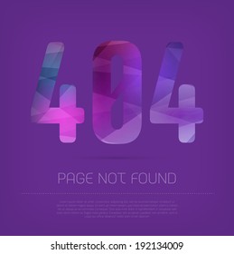 Vector 404 Page Design Colorful Trendy Stock Vector (Royalty Free ...