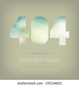 Vector 404 Page Design Colorful Trendy Stock Vector (Royalty Free ...