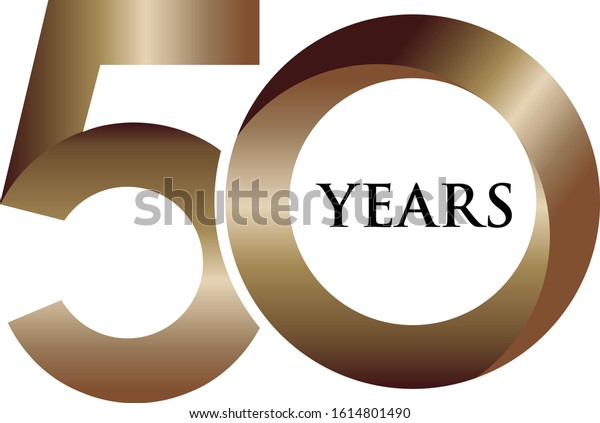 Vector 50 Years Logo Golden Colour Stock Vector (Royalty Free ...