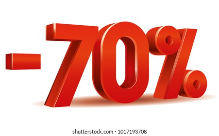 Vector 70 Percent White Background Stock Vector (Royalty Free ...