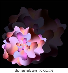Vector Abstract 3d Background Figures Stock Vector (Royalty Free) 707103973