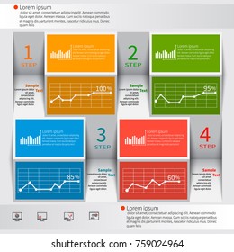 Infographics Broken Line Vector Illustration Stock Vector (Royalty Free ...