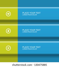 Vector Abstract Background Banners Blue Lime Stock Vector (Royalty Free ...