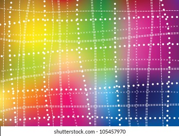 Vector Abstract Background Colorful Rainbow Grid Stock Vector (Royalty ...