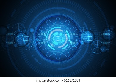 Vector Abstract Background Shows Innovation Technology Stock Vector ...