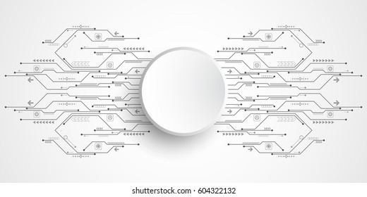 Vector Abstract Background Shows Innovation Technology Stock Vector ...