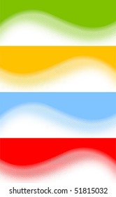Set Colorful Pixel Swoosh Banners Stock Vector (Royalty Free) 309846029