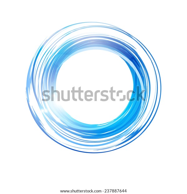 Vector Abstract Blue Circle Banner Flyer Stock Vector (Royalty Free ...