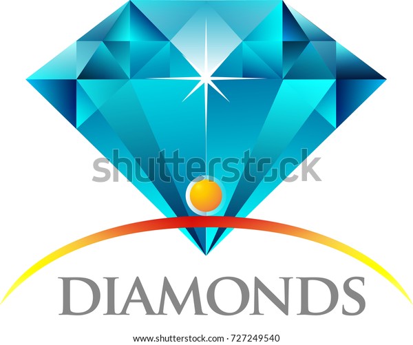Vector Abstract Blue Diamond Symbol Stock Vector (Royalty Free ...