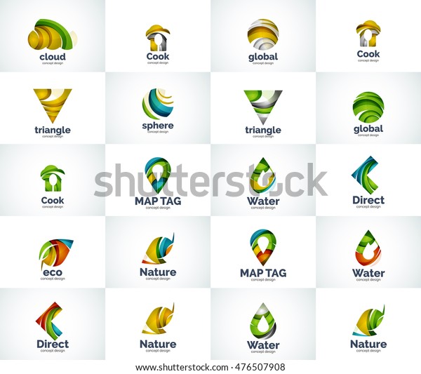 Vector Abstract Business Logo Collection Universal Stock Vector ...