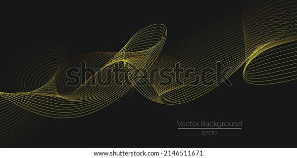 Vector Abstract Colored Line Art Background Stock Vector (Royalty Free ...