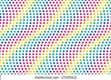 Vector Abstract Colorful Rainbow Dotted Wallpaper Stock Vector (Royalty ...