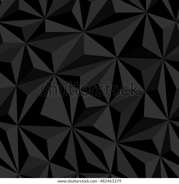 Vector Abstract Dark Grey Seamless Pattern Stock Vector (Royalty Free ...