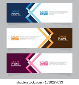 Vector Abstract Web Banner Design Template Stock Vector (Royalty Free ...