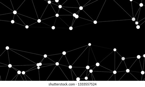 Vector Abstract Diagram Connections Black Background Stock Vector ...