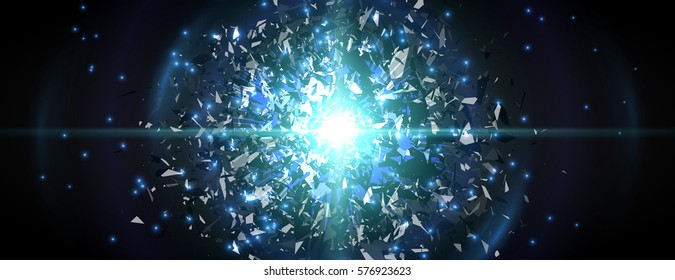 Vector Abstract Explosion Background Bright Blast Stock Vector (Royalty ...