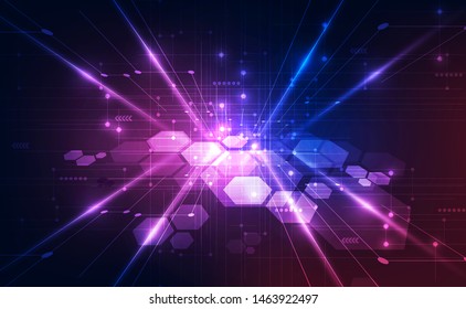 Speed Light Microchip On Technology Backgroundhitech: เวกเตอร์สต็อก ...