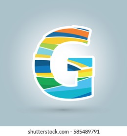 Vector Abstract G Geometric Letter Logo Stock Vector (Royalty Free ...