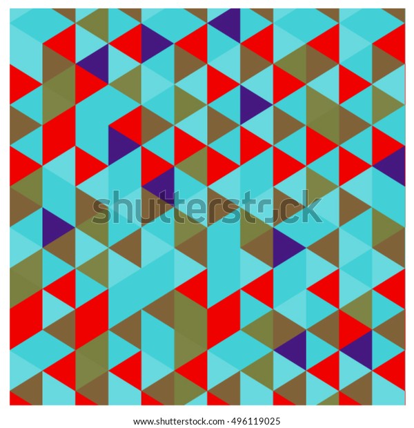 Vector Abstract Geometric Cube Triangle Angular Stock Vector (Royalty ...