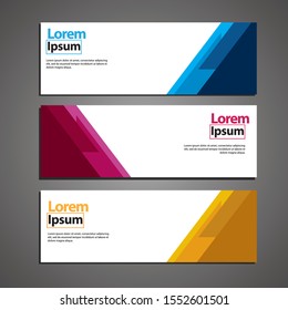 Vector Abstract Geometric Design Banner Web Stock Vector (Royalty Free ...
