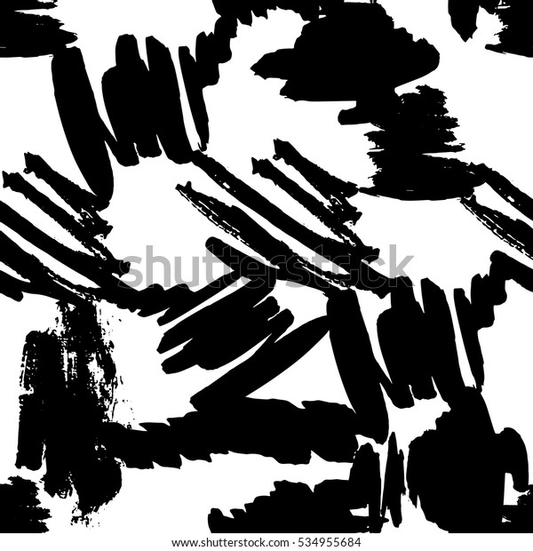 Vector Abstract Graphic Black White Seamless Stock Vector (Royalty Free ...
