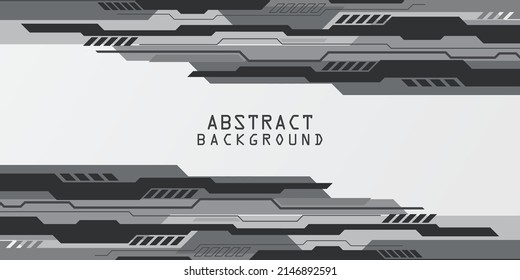 Vector Abstract Grey Geometric Futuristic Technology Stock Vector ...