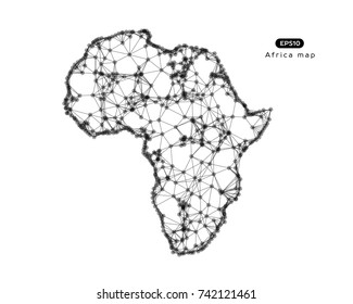 Vector Abstract Illustration Africa Map Eps Stock Vector (Royalty Free ...