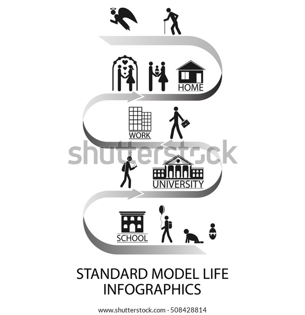 Vector Abstract Illustration Infographics Standard Model Stock Vector ...