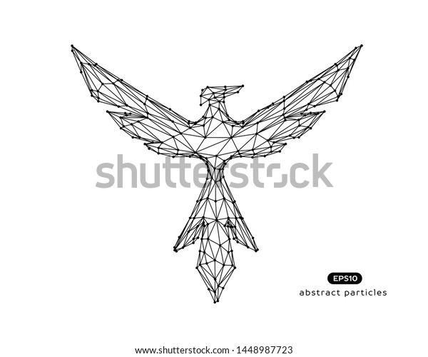 Imagen abstracta del fénix vectorial. Puede: vector de stock (libre de ...