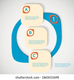 Infographic Three Circle Vector Illustration Stock Vector (Royalty Free ...